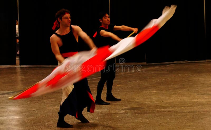 Flag Routine Practice Picture. Image: 86177032