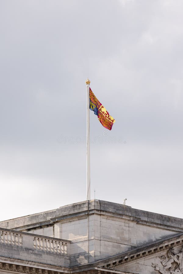 Flag of Royal Standard of the United Kingdom Stock Photo - Image of ...