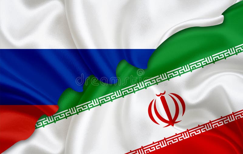 Flag of Russia and Flag of Iran Stock Illustration - Illustration of ...