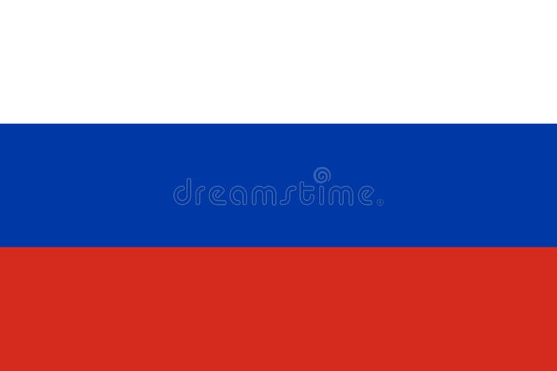 Flag of Russia in National Colors, . Stock Illustration - Illustration ...