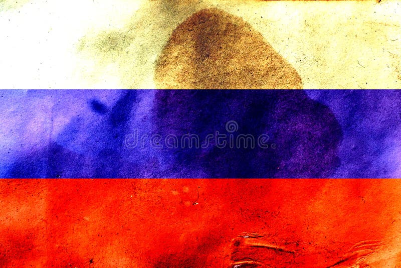 Flag of Russia with Texture. Template for Design Stock Image - Image of ...