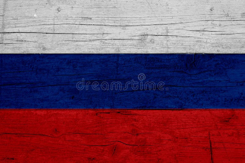Flag of Russia. Wooden Texture of the Flag of Russia Stock Image ...