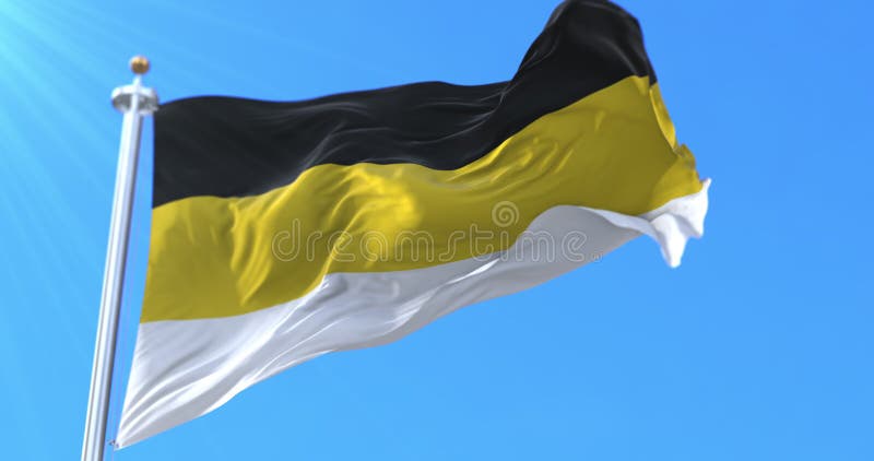 Flag of Russian Empire and Romanov Dynasty. Loop Stock Video - Video of ...