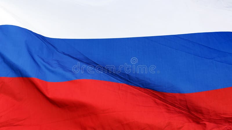 Flag of Russian Federation. Tricolor Stock Photo - Image of flag ...
