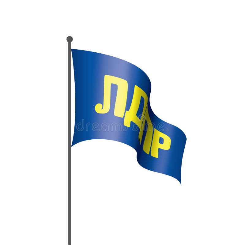 The Flag of the Russian Liberal Democratic Party LDPR. Vector ...