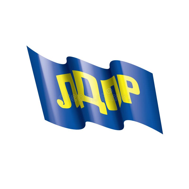 The Flag of the Russian Liberal Democratic Party LDPR. Vector ...
