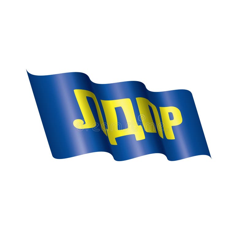 The Flag of the Russian Liberal Democratic Party LDPR. Vector ...