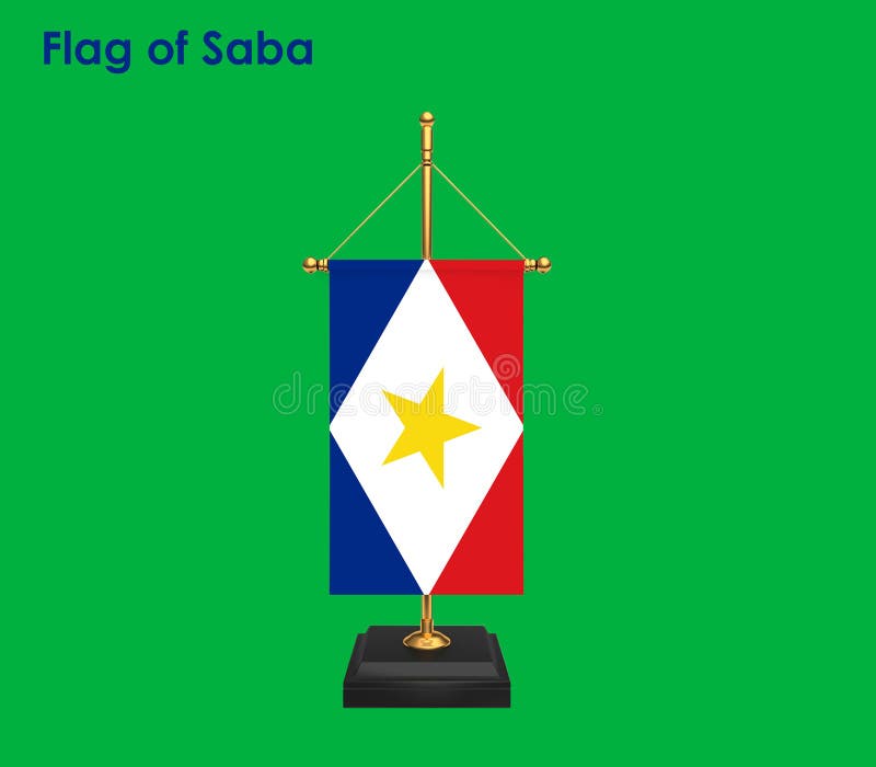 Flag of Saba, Saba Flag, National Flag of Saba. Table Flag of Saba ...