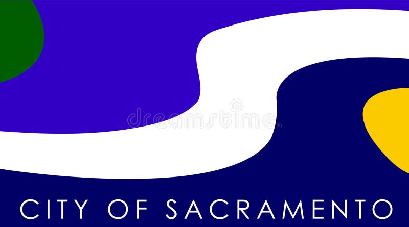 Flag of Sacramento, California Stock Illustration - Illustration of ...