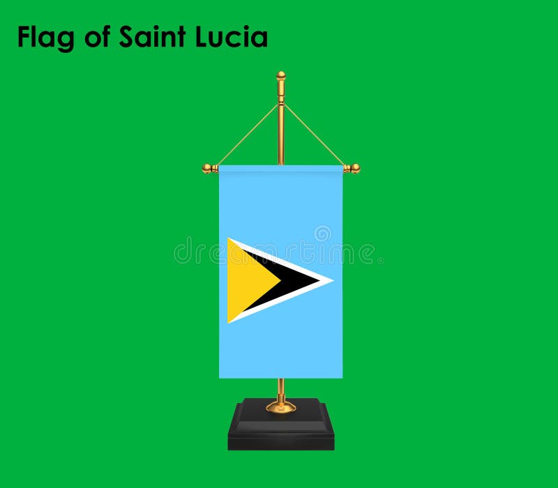 Flag of Saint Lucia, Saint Lucia Flag, National Flag of Saint Lucia ...