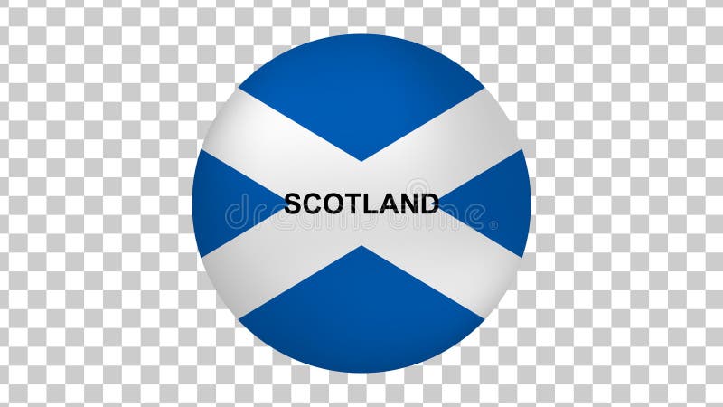 Flag of Scotland Isolated on Transparent Background. Stock Vector ...