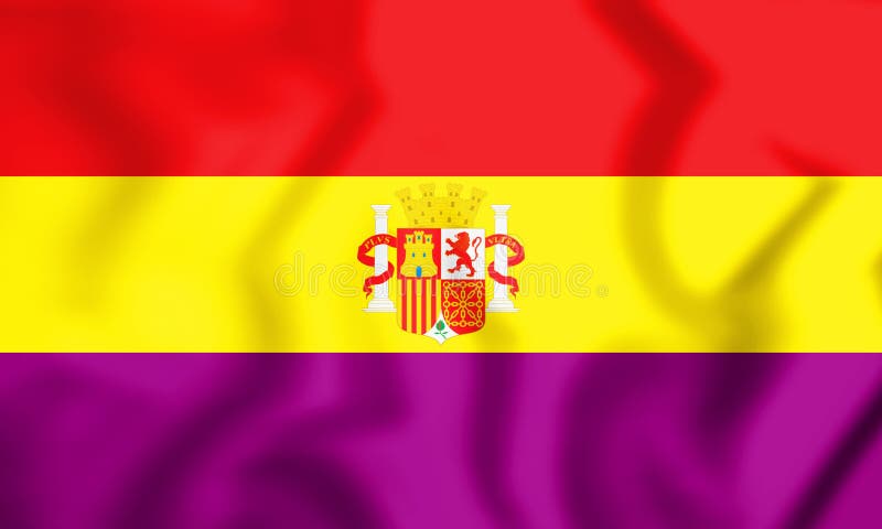 Spanish Republic Historical Flag and Coat of Arms, Spain, 1931-1939 ...