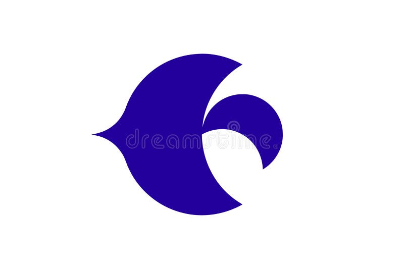 Flag of Settsu, Osaka stock vector. Illustration of city - 303763887