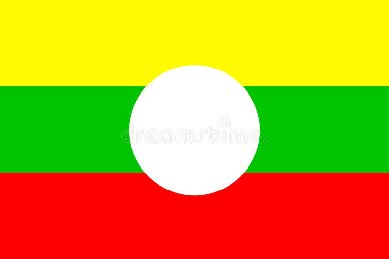 Flag of the Shan State stock vector. Illustration of country - 303125049