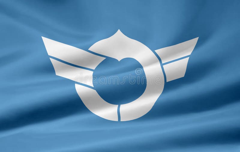 Flag of Shiga- Japan stock illustration. Illustration of shape - 7585190