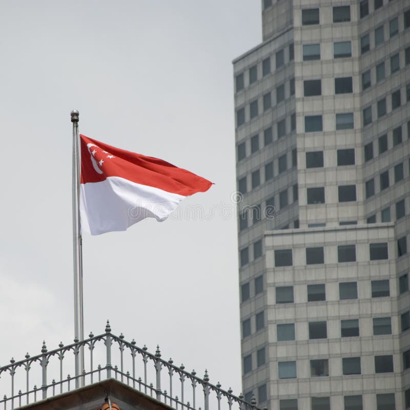 Flag of singapore stock image. Image of architecture - 25554517