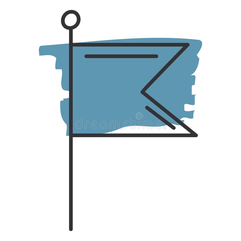 Flag Sketch Icon Hand Draw Vector Stock Vector - Illustration of drawn ...