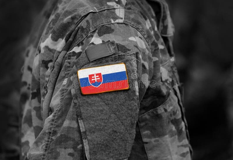 Flag of Slovakia on Military Uniform. Army, Armed Forces, Soldiers ...