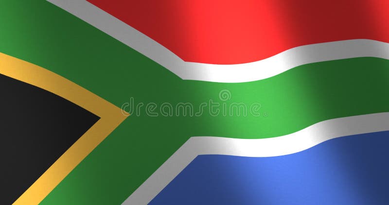 Moving South Africa Flags Decorative Frame on Green Screen Background ...