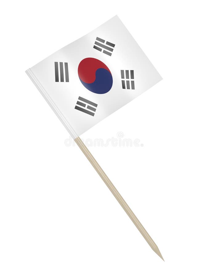 Flag of South Korea Toothpick Stock Image - Illustration of korea ...