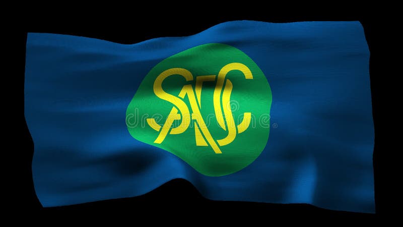 4k Southern African Development Community Flag,SADC Seamless Loop ...