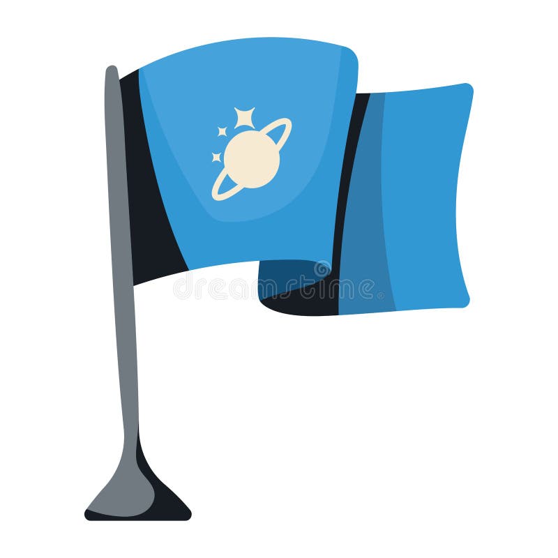 Flag space outer retro stock vector. Illustration of futuristic - 253609601