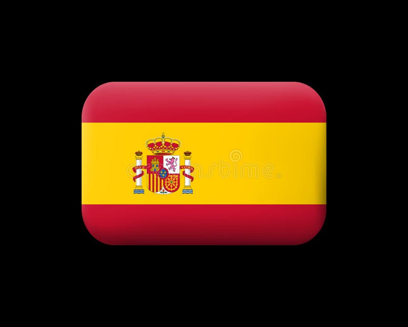 Flag Spain Rounded Corners Stock Illustrations – 11 Flag Spain Rounded ...