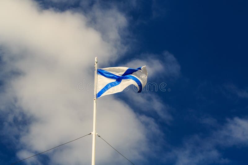 Flag of St Andrew stock photo. Image of breeze, scotland - 44530636