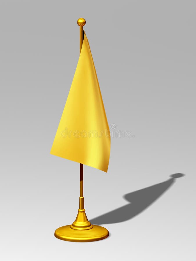 Flag stand stock illustration. Illustration of flag, gold - 78251927
