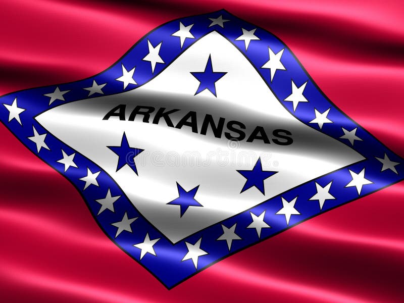 Flag of Arkansas stock illustration. Illustration of nationality - 5966333