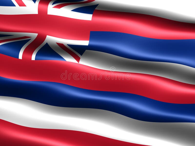 Hawaii flag stock vector. Illustration of united, symbol - 122929178