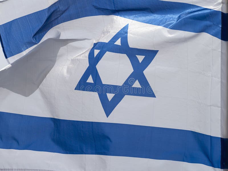 The Flag of the State of Israel is White with a Blue Image of the Star ...