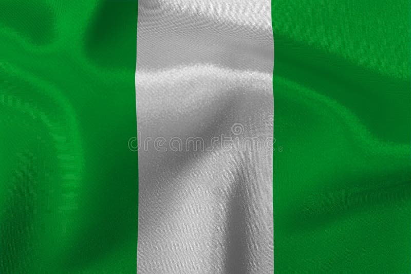 Flag of the State of Nigeria Close-up Stock Image - Image of sign ...