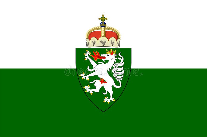 Map and flag of Styria stock vector. Illustration of dots - 86265737