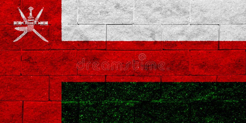 Flag of Sultanate of Oman on a Textured Background. Concept Collage ...