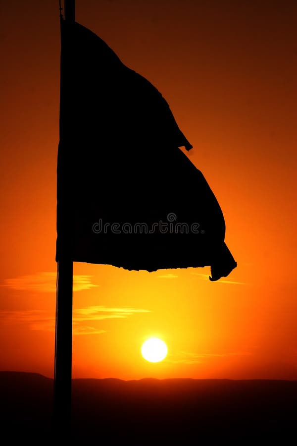 Flag in sun rise stock photo. Image of rise, pennant, mount - 1996666