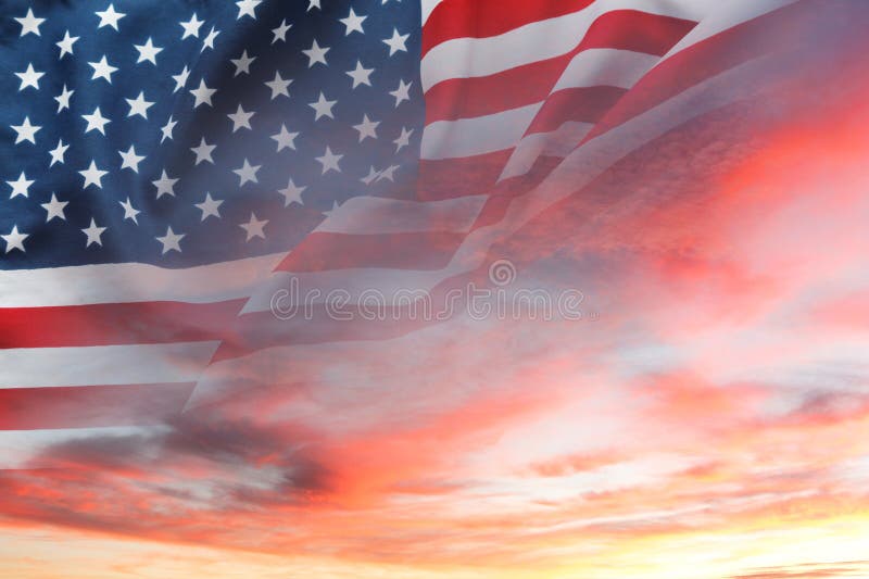 Flag and sunrise sky stock photo. Image of golden, quot - 319837004