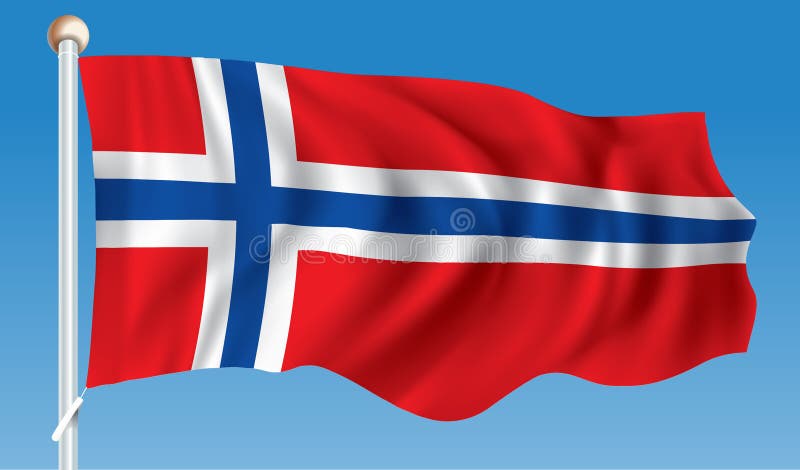 Map of Svalbard with flag stock vector. Illustration of design - 125153643