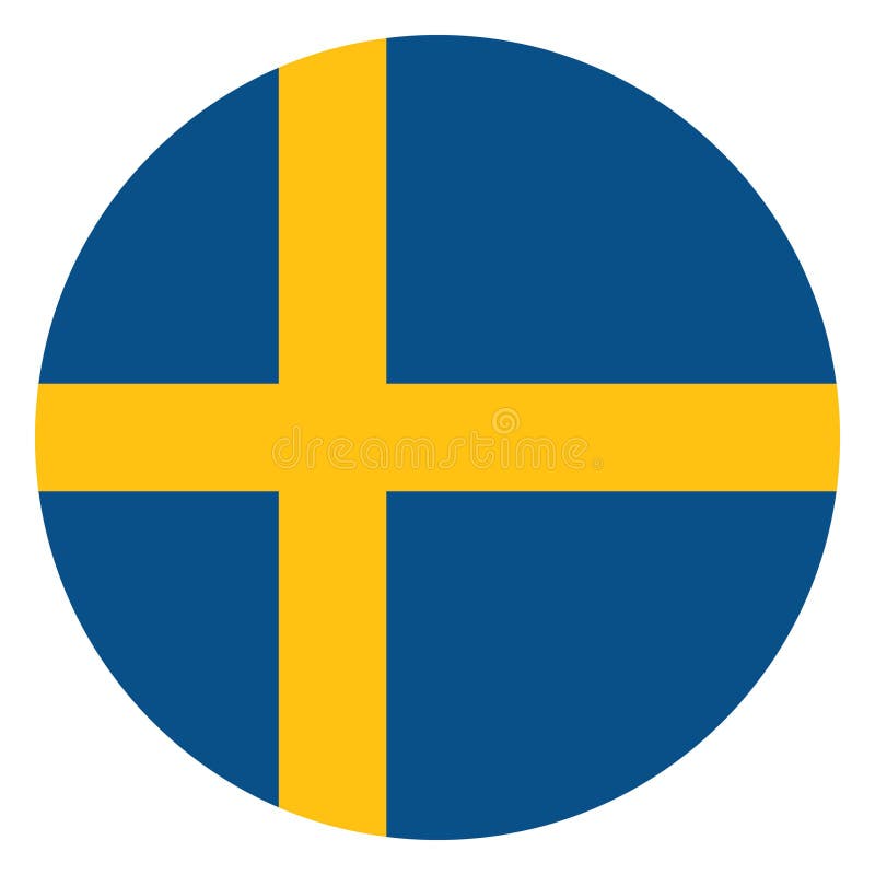 Flag Of Sweden Flag Isolated Vector Illustration You Can Edit It Stock