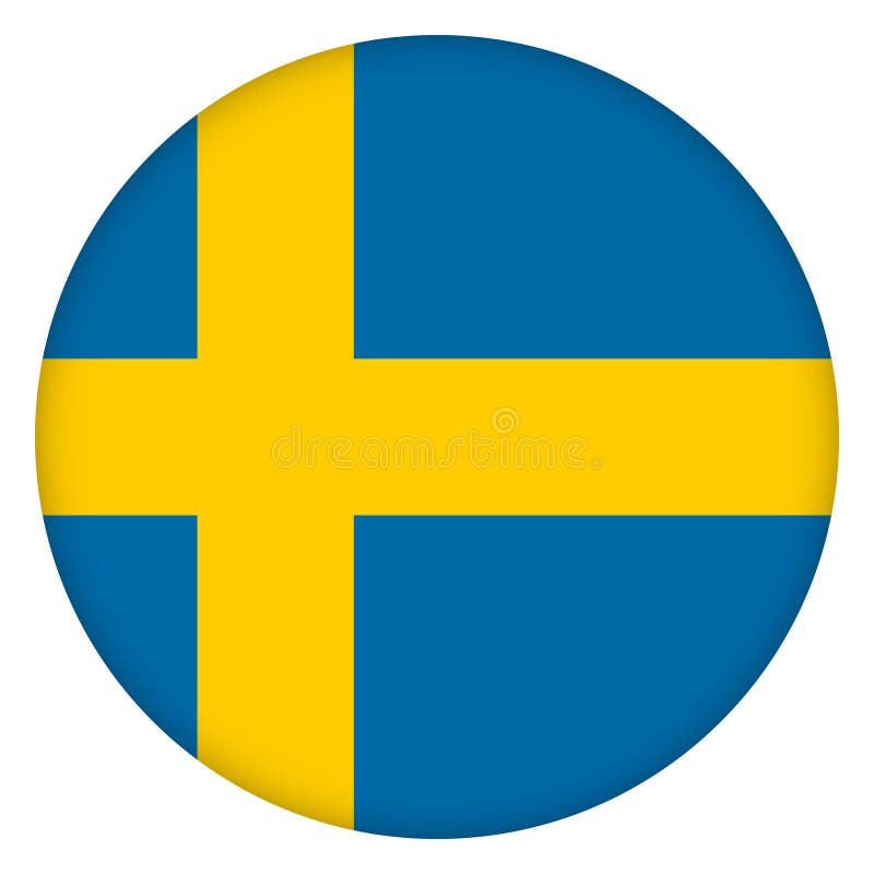 Flag of Sweden Round Icon, Badge or Button. Swedish National Symbol ... Flag of Sweden Round Icon, Badge or Button. Swedish National Symbol ...