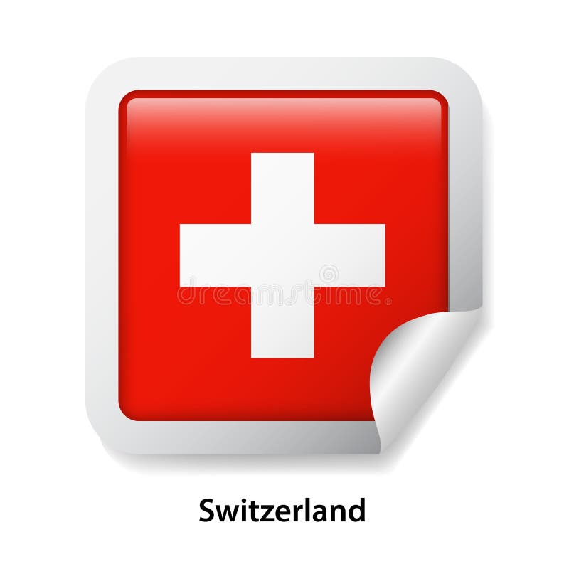 Sticker Template Switzerland Flag Stock Illustrations – 126 Sticker ...