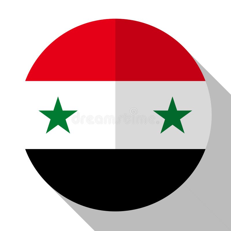 Flag of Syria. stock vector. Illustration of closeup - 98672308