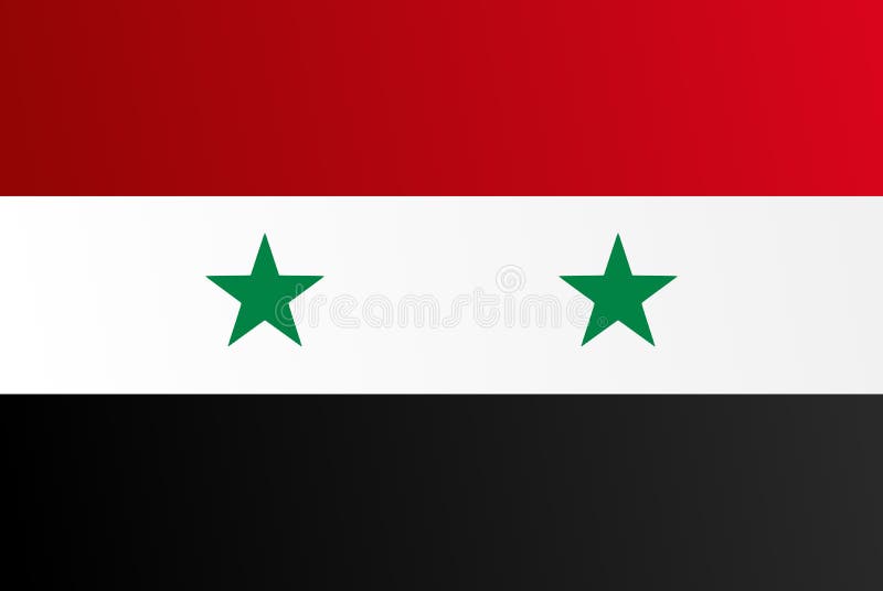 Flag of Syria with Transition Color - Vector Image Stock Vector ...