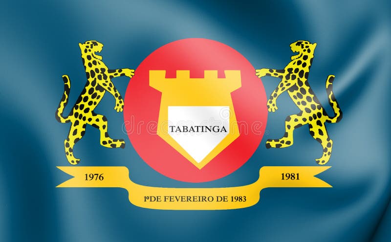 Flag of Tabatinga Amazonas State, Brazil. 3D Illustration Stock ...