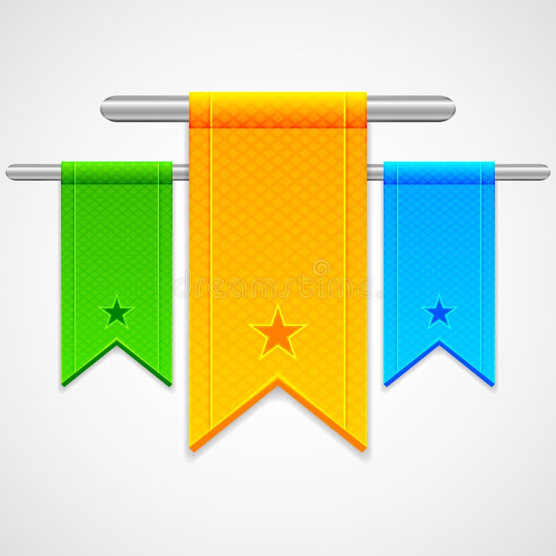 Flag tags set stock illustration. Illustration of blue - 25874730