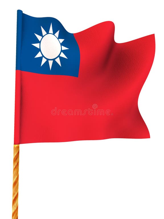 Flag. Taiwan stock illustration. Illustration of colours - 6607739