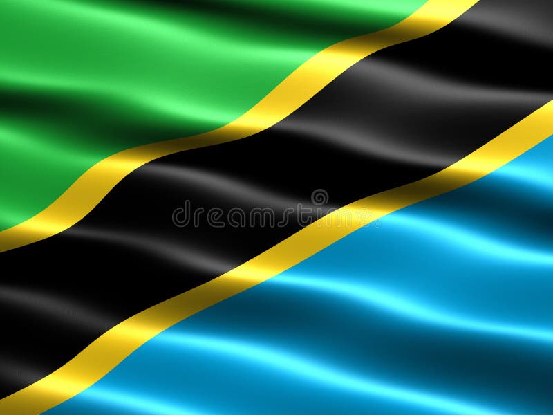 Flag of Tanzania stock illustration. Illustration of ethnic - 4772719