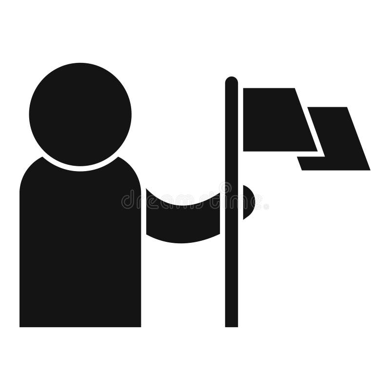 Flag Target Value Icon Simple Vector. Core Purpose Stock Vector ...