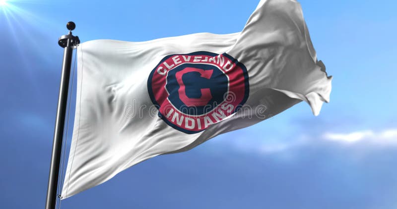 Flag of the Cleveland Indians, American Professional Baseball Team ...