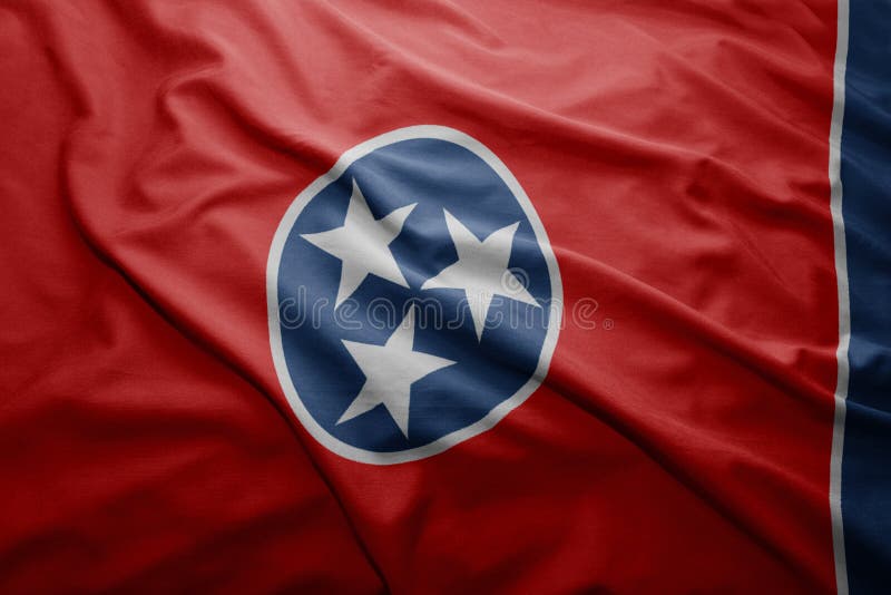 Flag of Tennessee state stock image. Image of real, flag - 98525739